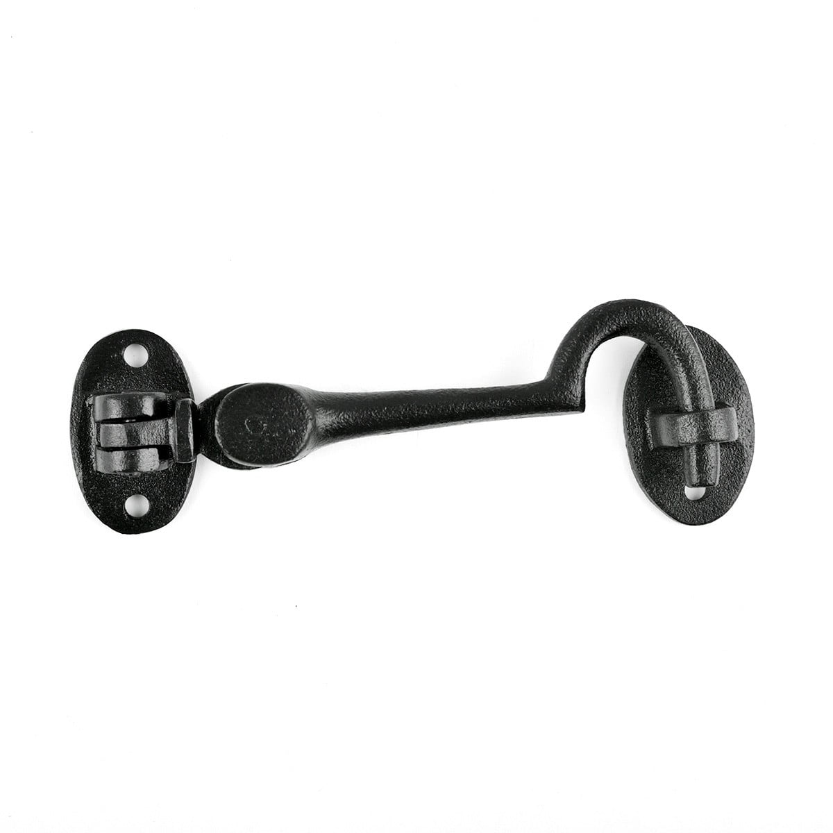 Renovators Supply Black Iron Eye Hook Latch 4.5" Swivel Style ...