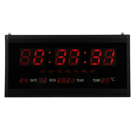 Wall Clock, Wall Mount Fashion Electric Digital Wall Clock, Living Room ...