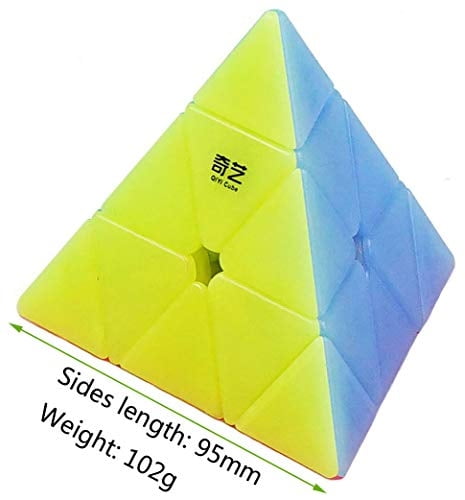 TANCH QIYI Jelly Pyramid Speed Cube 3X3 Triángulo transparente Magic ...