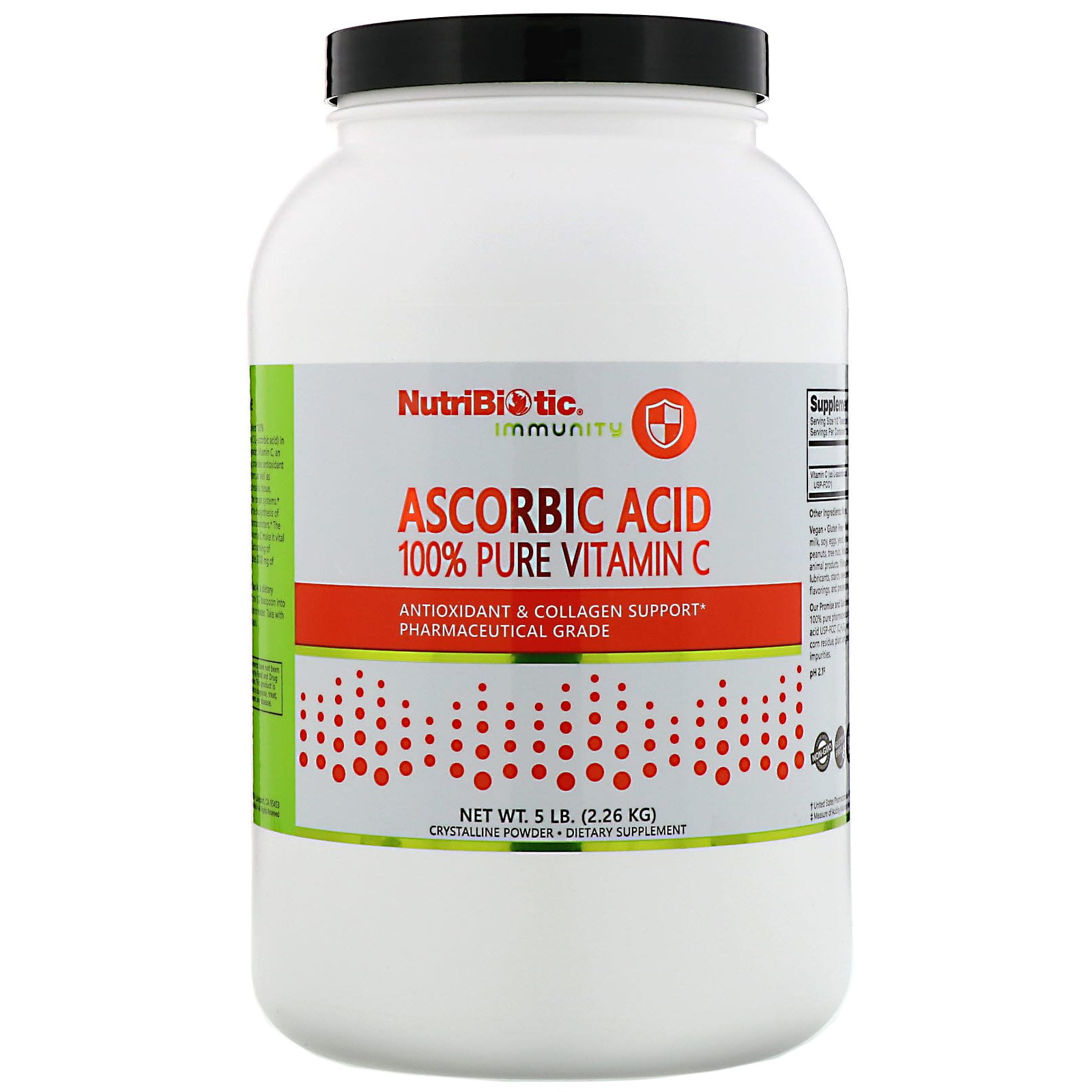 NutriBiotic Immunity, Ascorbic Acid, 100% Pure Vitamin C, Crystalline ...