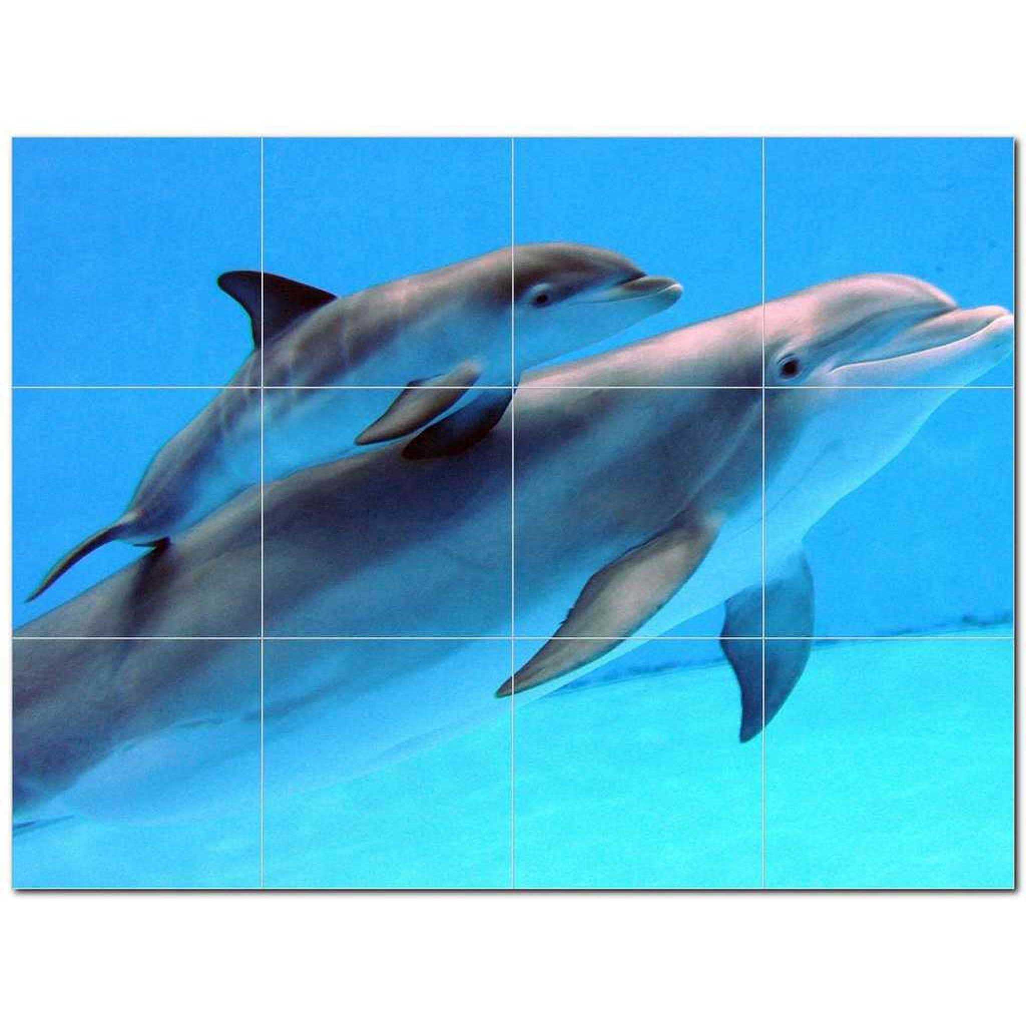 Dolphin Ceramic Tile Mural Kitchen Backsplash Bathroom Shower 402806 ...