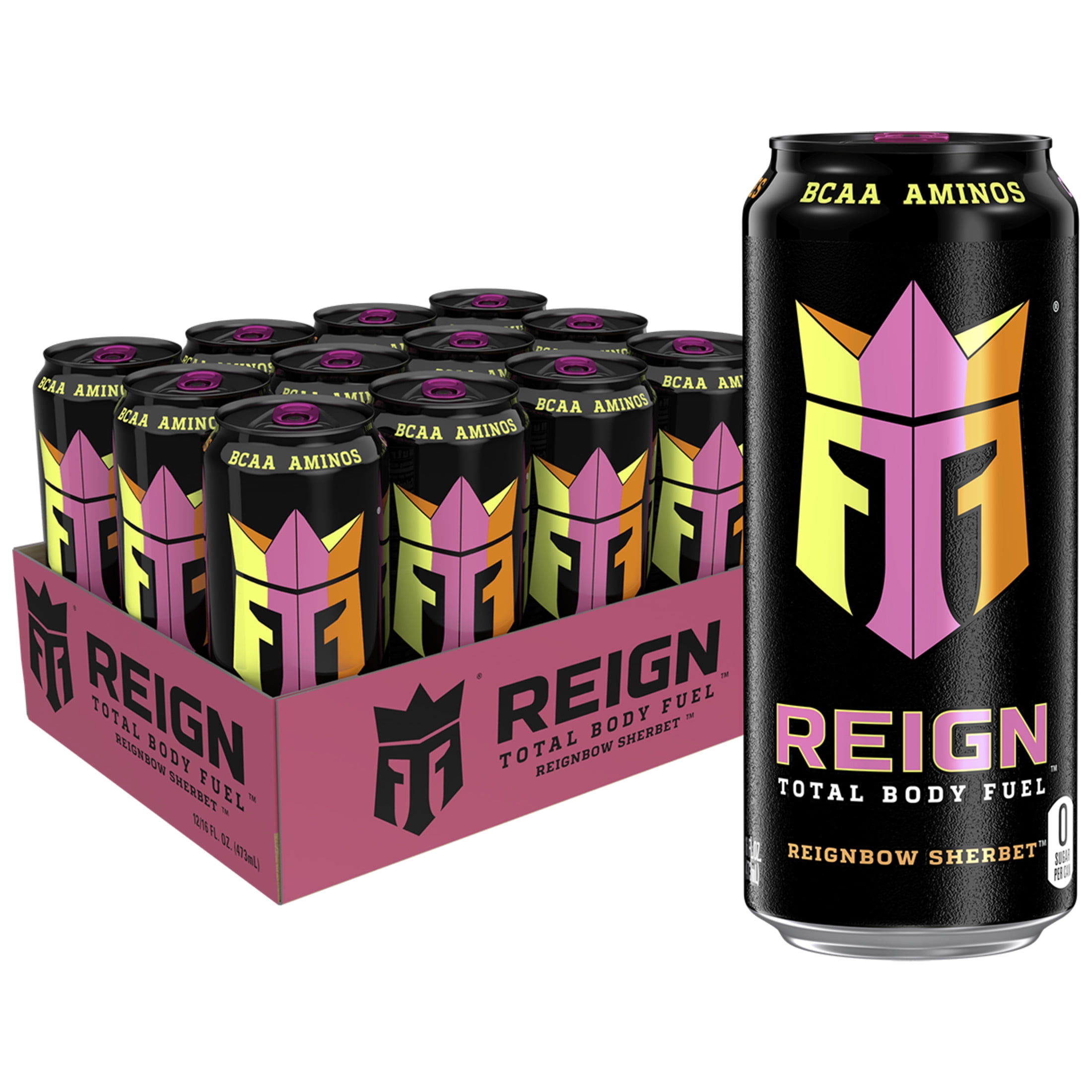 (12 Cans) Reign Reignbow Sherbet, 16 fl oz - Walmart.com