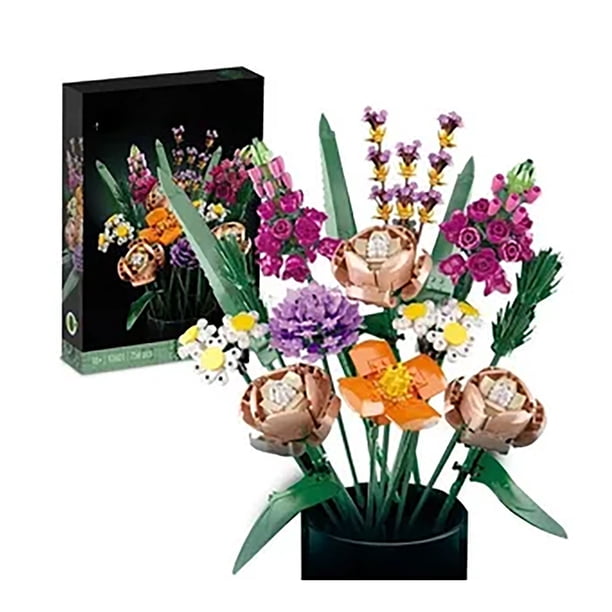 Artificial Flowers Building,Flower Block Bouquet Compatible Flower ...
