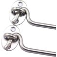 8 Inch Cabin Hook Eye Latch Wind-Proof Lock Shed Stainless Steel Gate ...