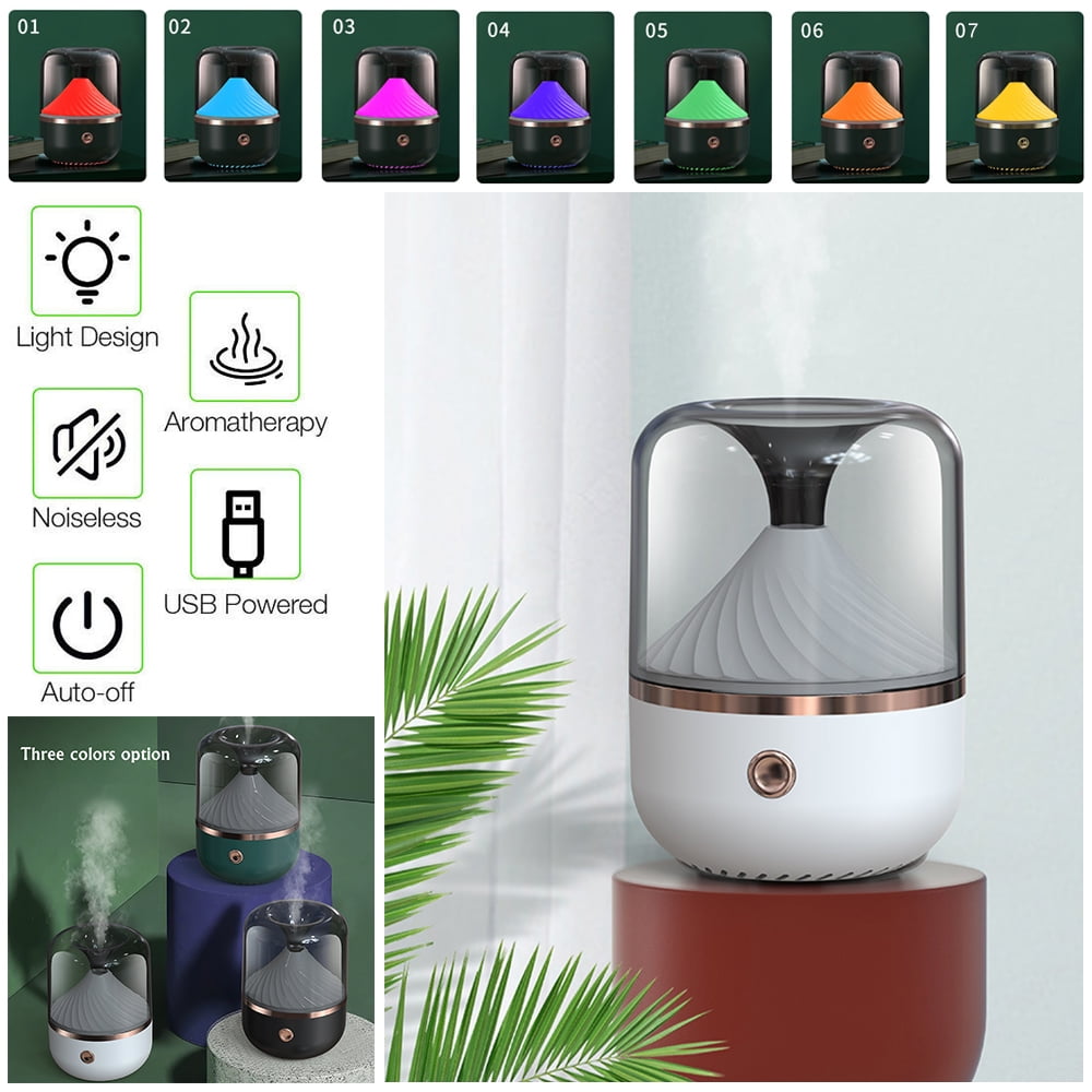 Essential Oils Diffusers,120ml Aromatherapy Aroma Diffuser with 7 Color ...