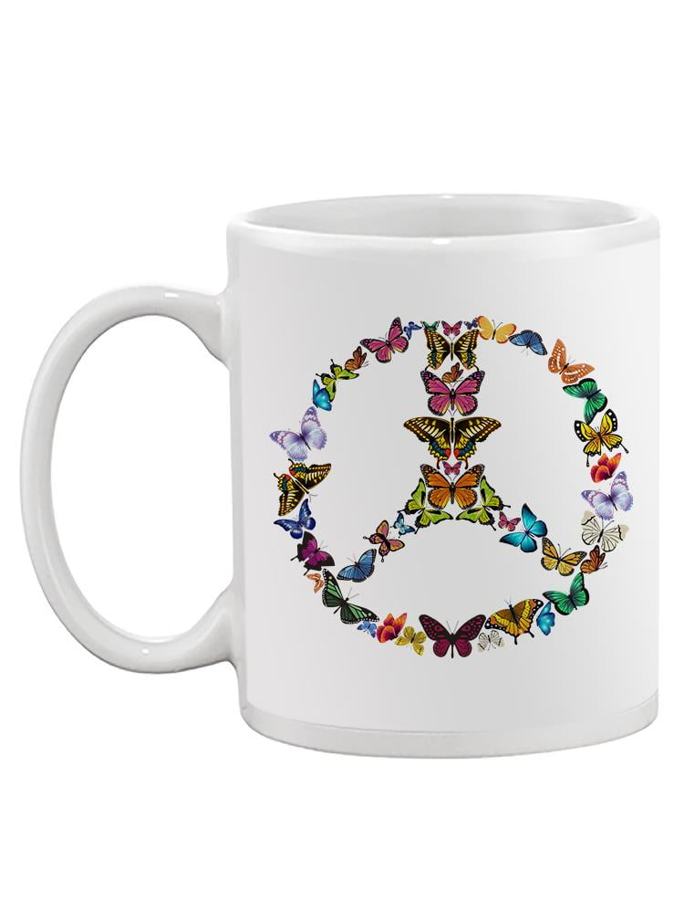 Butterfly Peace Mug - Smartprints Designs, - Walmart.com