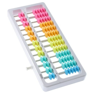 Colorful Abacus Beads Counting Toy 10 Rows Abacus Learn Math, with 100 ...