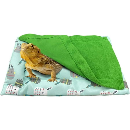 Bearded Dragon Bed with Blanket and Pillow Reptile Sleeping Bag and ...