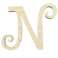 Krafty Supply - 8" Tall Birch Letter N | 1/4" Birch Plywood |Curlz ...
