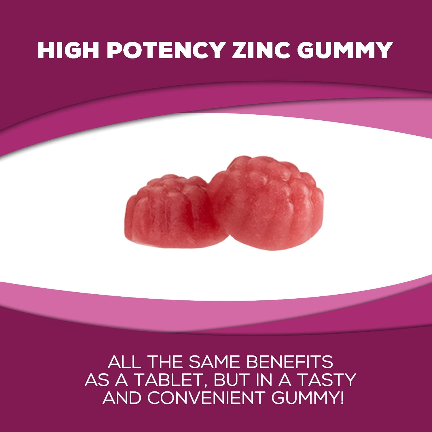 Buy Zinc Gummies for Kids and Adults 50mg Extra Strength Immune Support ...