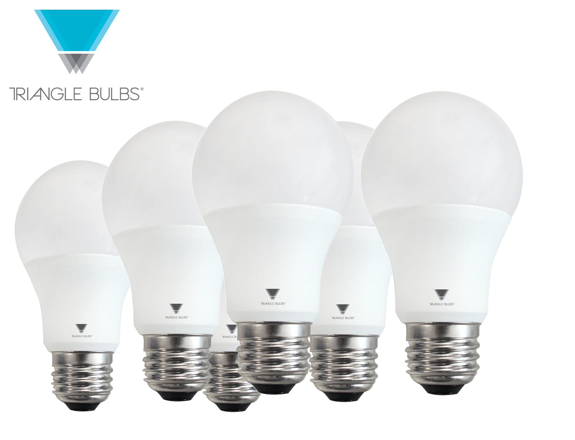 Triangle Bulbs LED Light Bulbs A19 LED 60 Watt Equivalent Soft White ...