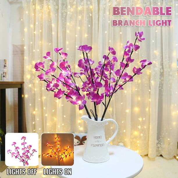 Branch Lights, Battery Powered LED Branches Decorative Lights Vase ...