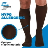 Made in USA - Mens Compression Socks 15-20 mmHg Post Surgery - Brown, X ...