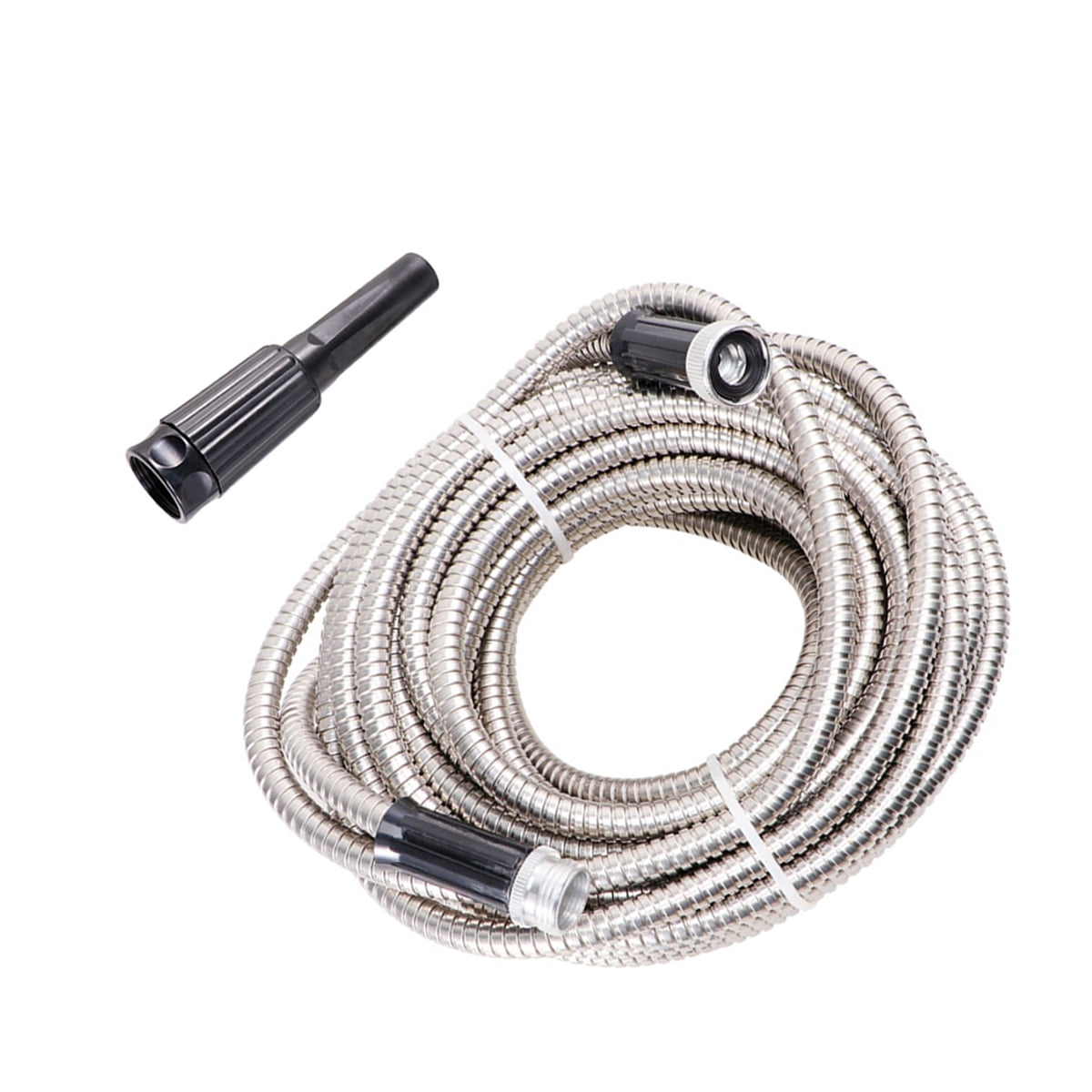 50ft Stainless Steel Lightweight Garden Hose Heavy Duty Metal Watering