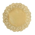 Efavormart 50 Pack Round Gold Paper Doilies, Food Grade Lace Paper ...
