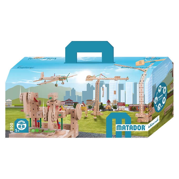 Matador 407-piece Wood Block Construction Set (STEM Toy) - Walmart.ca