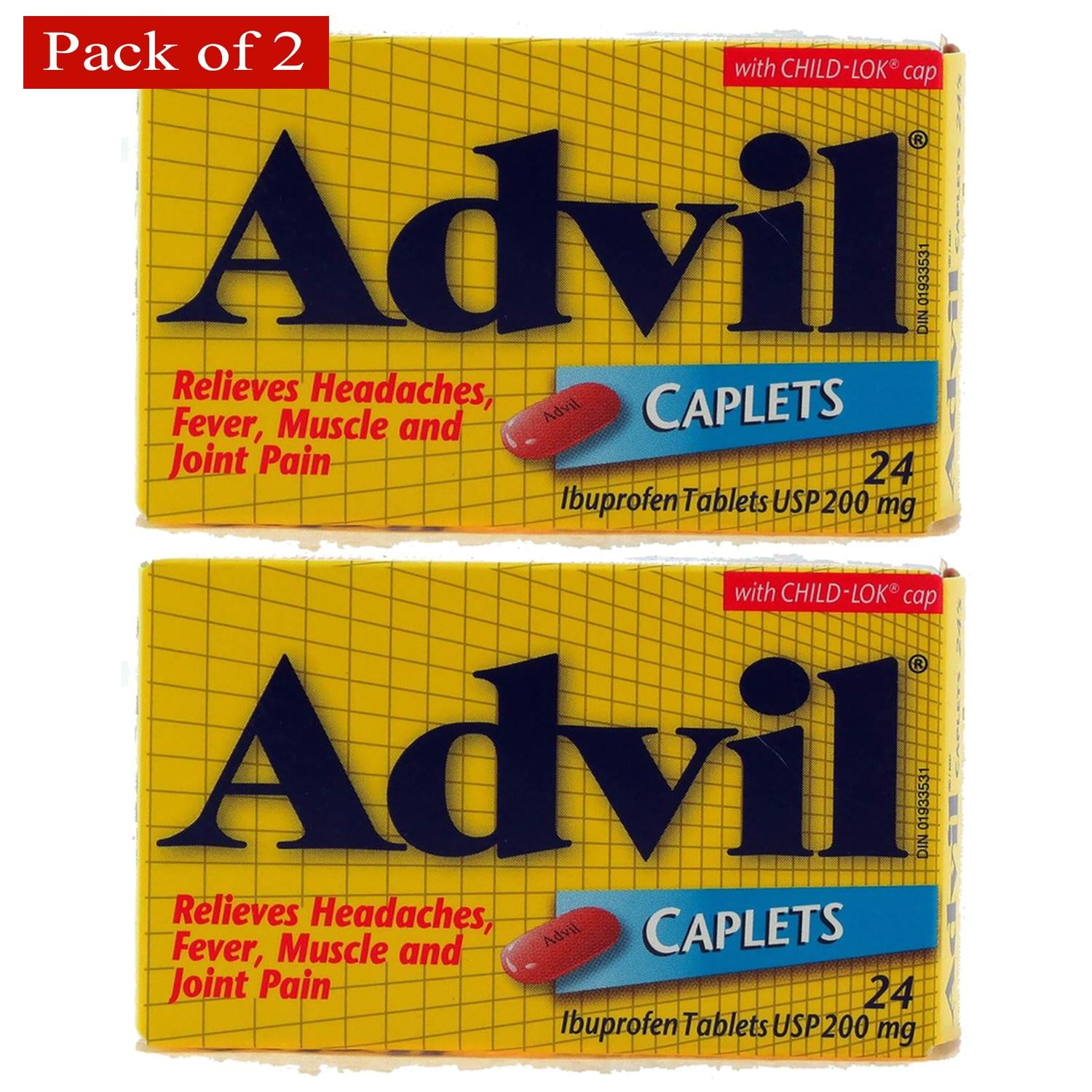 Advil Caplets 24UN For Tough Pain (Pack of 2) - Walmart.ca