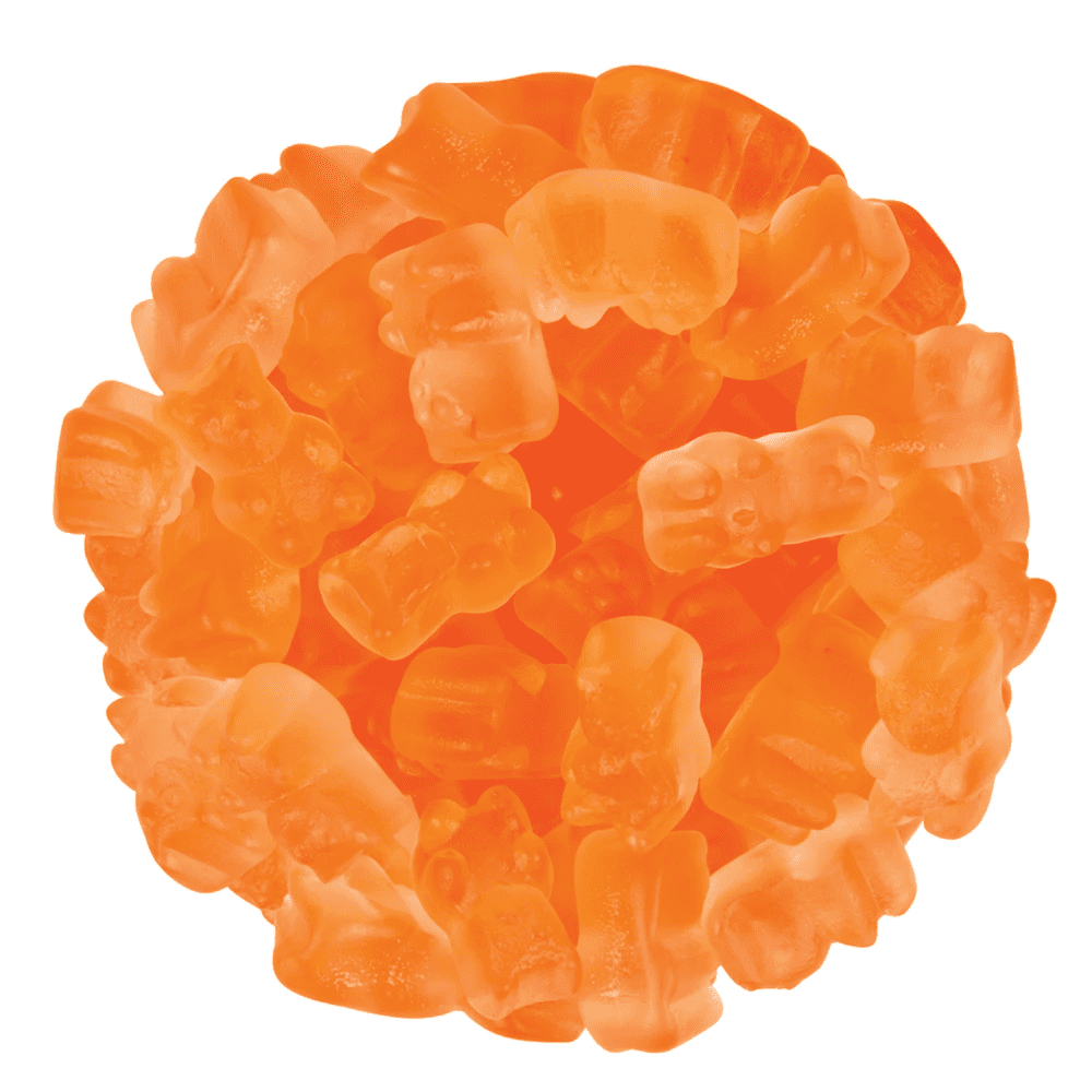 Grapefruit Gummy Bears, Healthy Gummy Bears - 1 Pound - Gummi Bears ...