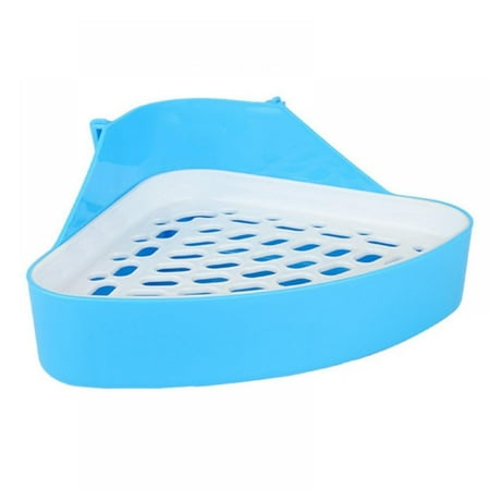 AMERTEER Triangle Potty Trainer Corner Pet Toilet Small Animal Litter ...
