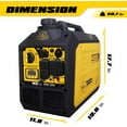Aceup Energy 4000W Portable Inverter Generator, Gas Powered, Quiet 55dB ...