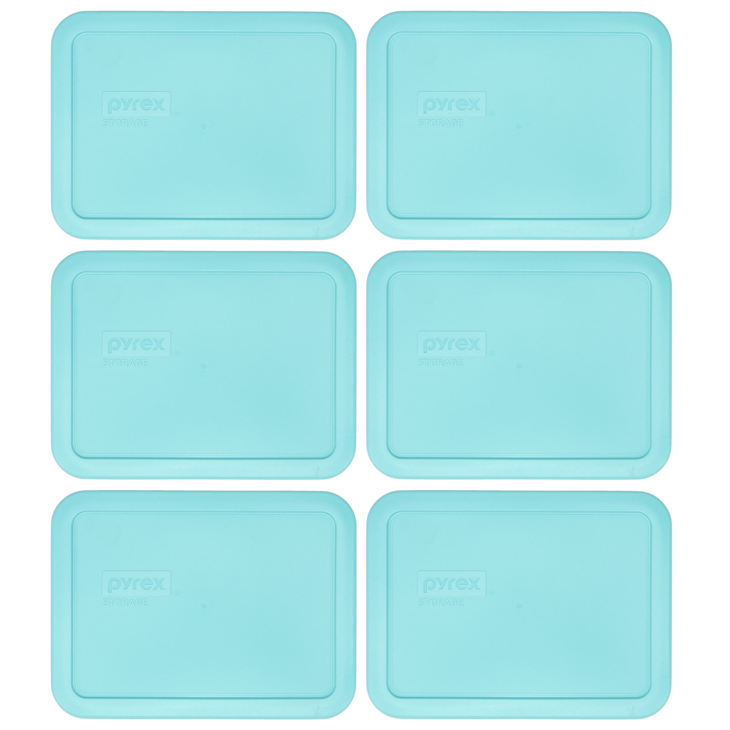 Pyrex 7210-PC Sun Bleached Turquoise Rectangle Plastic Storage ...