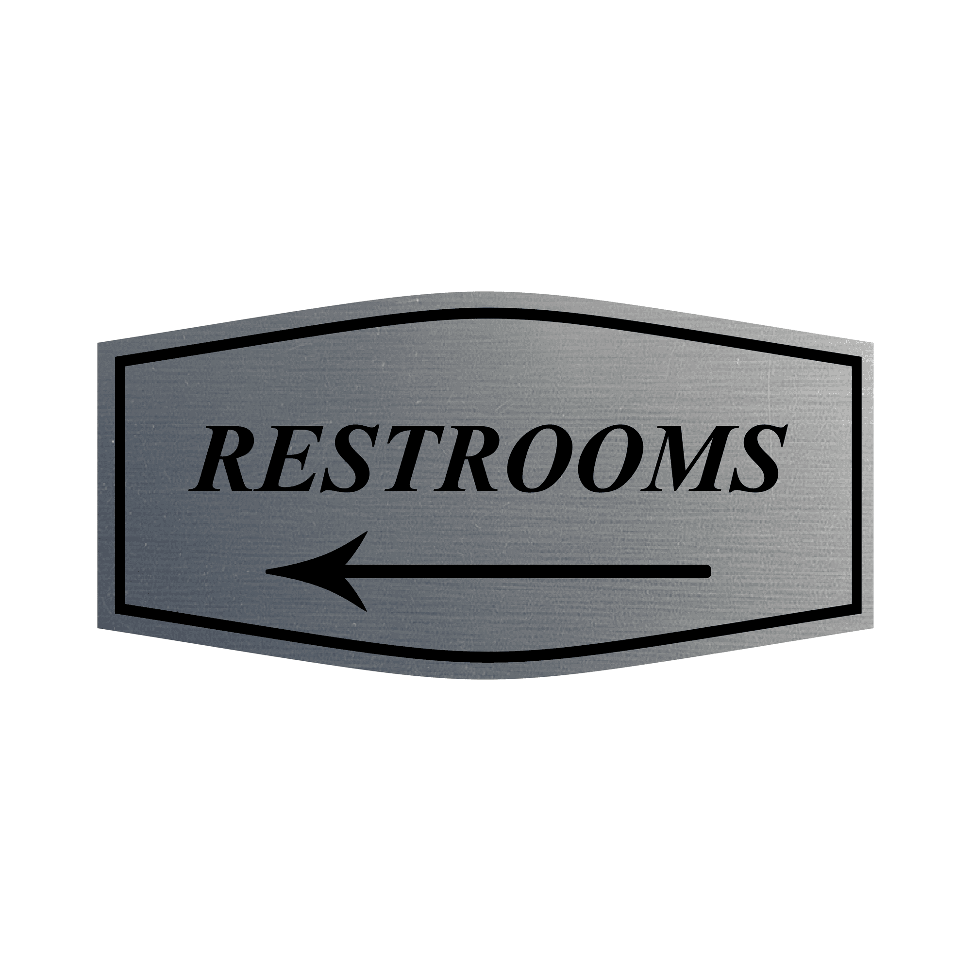 Restroom Signs With Arrow
