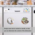 Swirl Circle Refrigerator Magnet Stickers Square Fridge Magnetic for ...
