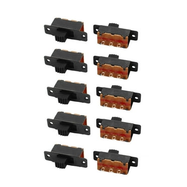 10Pcs 2 Position 3P SPDT Micro Slide Switch Latching Toy Switch 8mmx4mmx4mm - Walmart.com
