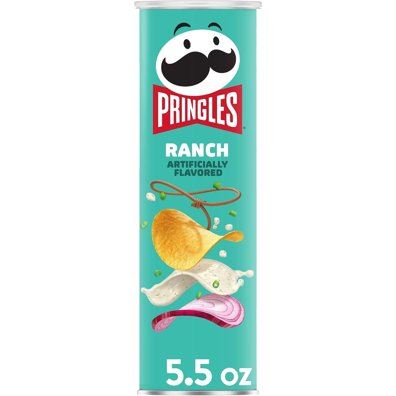 Potato Crisps Chips, Lunch Snacks, On-The-Go Snacks, Ranch, 5.5oz Can ...