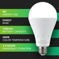 DEBAOBULB Rechargeable Light Bulb 6pcs E26/E27 Emergency Battery ...