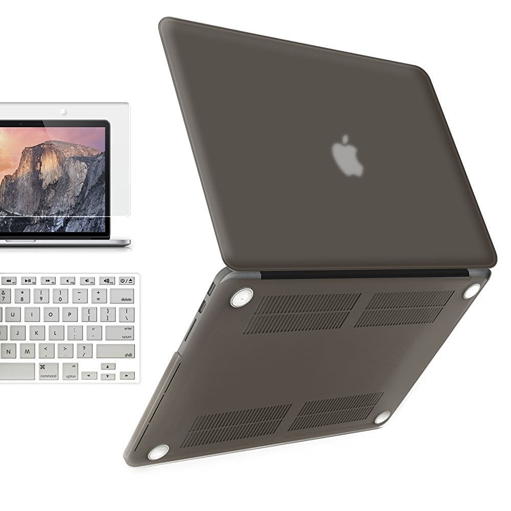 iBenzer - 3 in 1 Macbook Retina 13" Soft-Skin Plastic Hard Case Cover ...