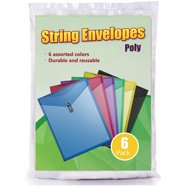 TRU RED Letter-Size Poly Zip Document Pocket, Water-Resistant, Assorted ...