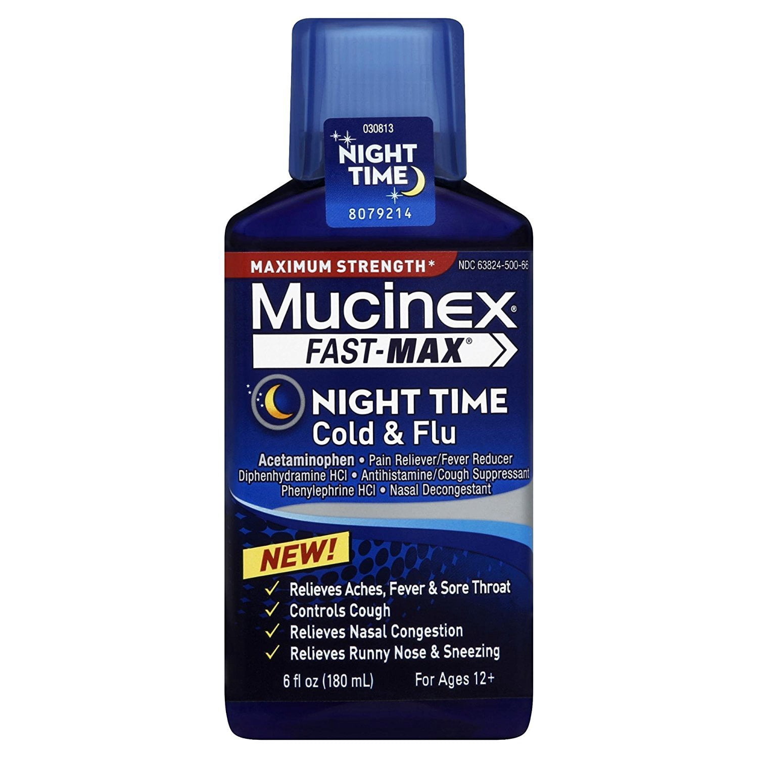 Maximum Strength Mucinex Fast Max Night Time Cold Flu 6 Fl Oz Maximum Strength Mucinex Fast Max Night Time Cold Flu 6 Fl Oz