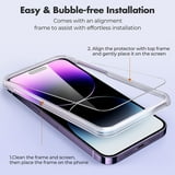 UNBREAKcable Screen Protector for iPhone 14 Pro Max 3-Pack, Double ...