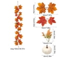 Artificial Maple Leaf Garland - Fall Thanksgiving Decor, Pumpkins ...