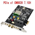 PCIE 7.1 Sound Card Requiring PCIE Featuring CMI8828 Chip for Sound ...