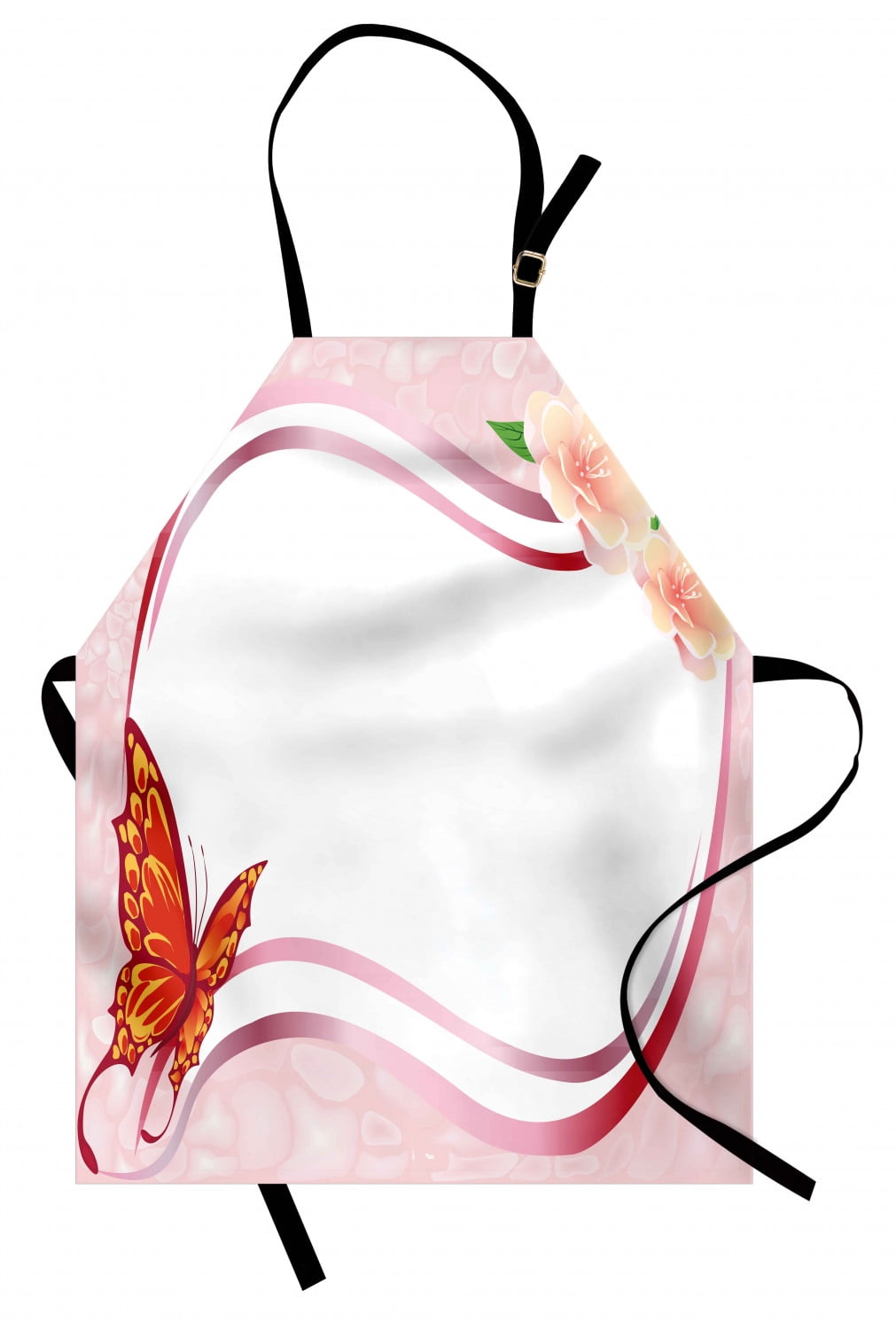 Butterfly Apron Abstract Design with Floral Ornament and Vibrant ...