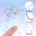 100 Pieces High Temperature Nichrome Wire Jump Rings R Shaped Hanging ...
