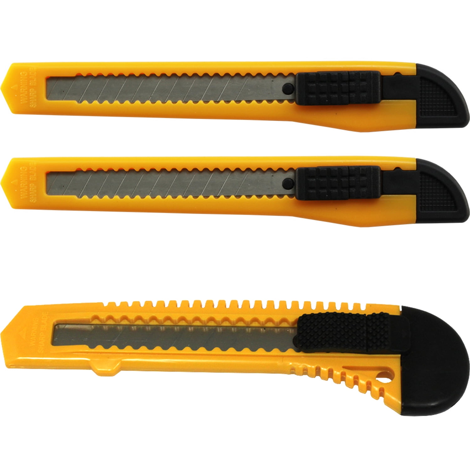MotoProducts Yellow Retractable Utility Knife Manual Lock 2 Small 5 ...