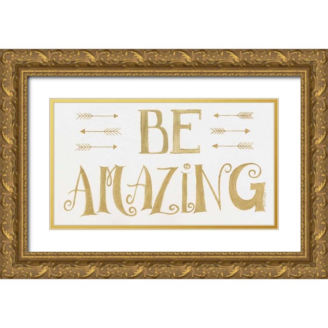 Shamp, Cindy 14x10 Gold Ornate Wood Framed with Double Matting Museum ...