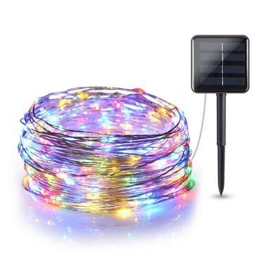Mainstays 50-Count Solar Powered Outdoor LED Mini String Lights, with ...