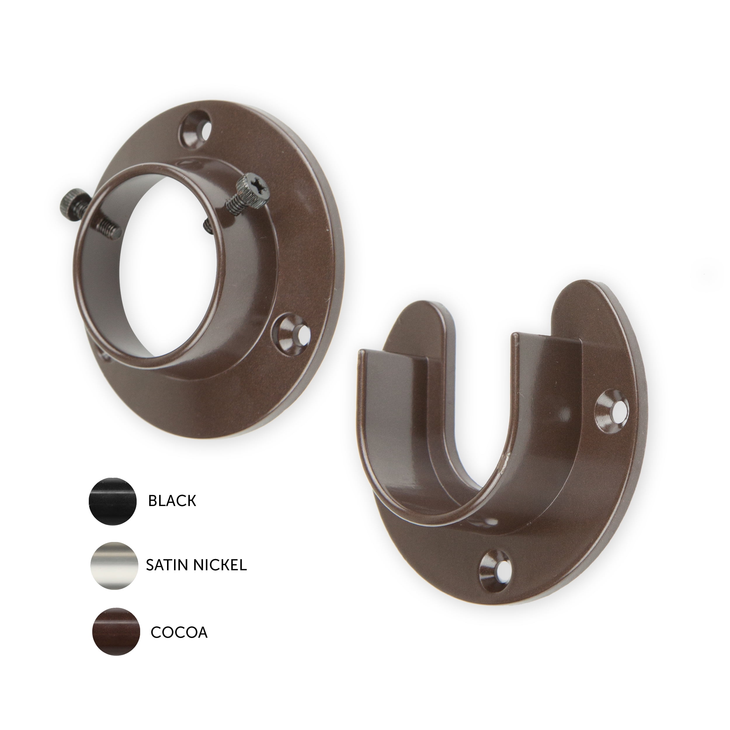 1.5 inch Rod Socket (Open/Close) - Cocoa - Walmart.com