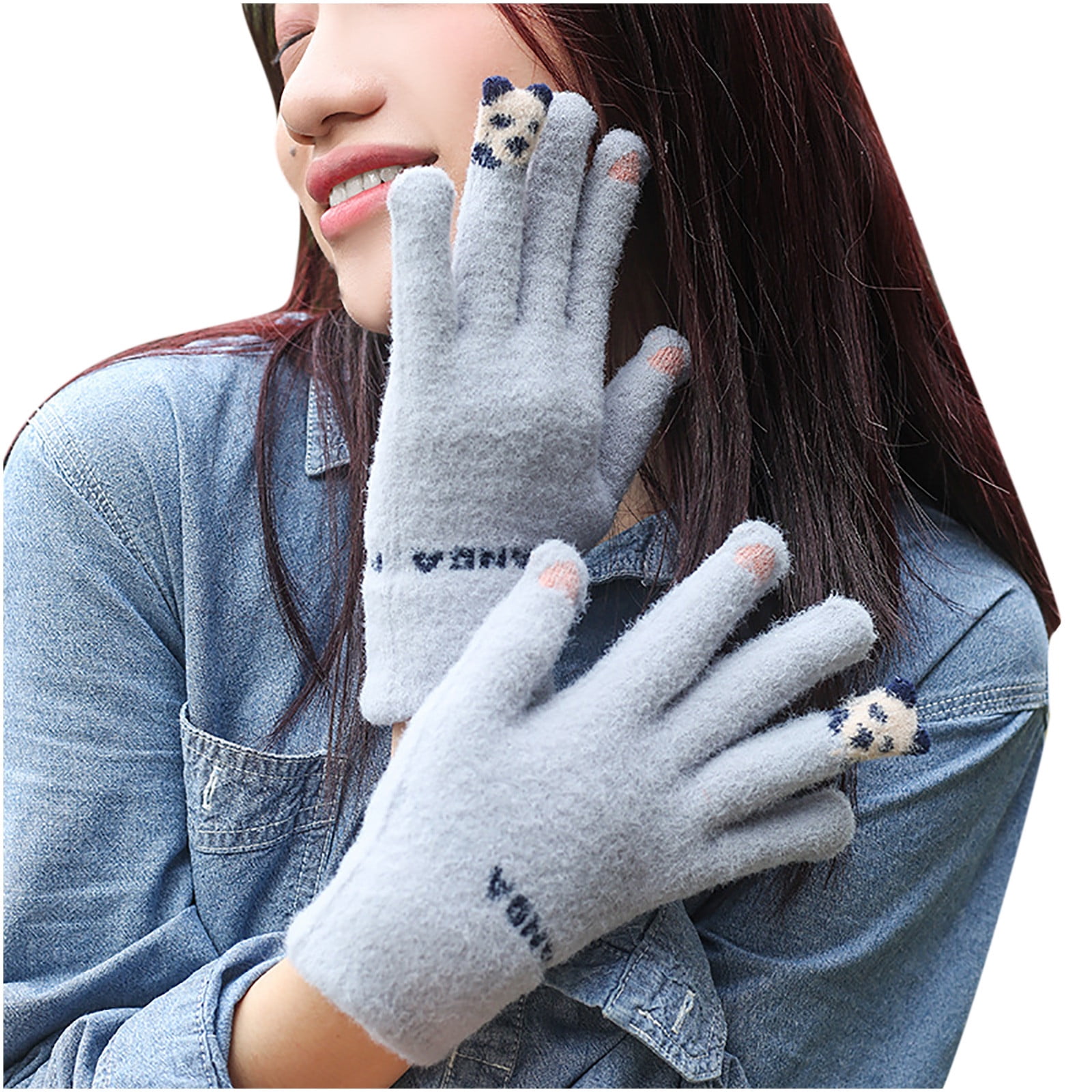Click here for Unbranded Warm Winter Gloves Fashion Non-Slip Jair... prices