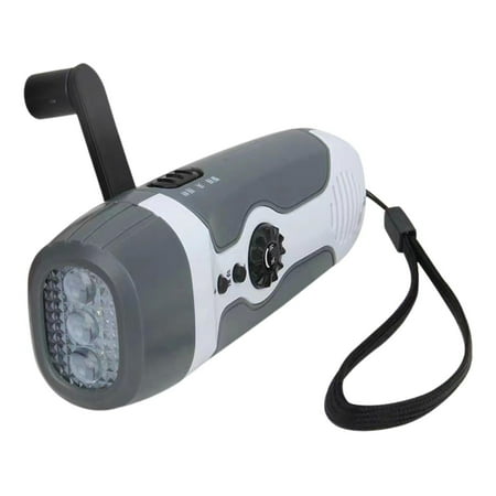 Emergency charger flashlight emergency fm radio hand crank generator ...