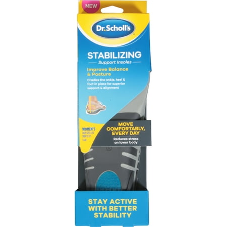 Dr. Scholl's Stabilizing Support Insole with Motion Control, Improves Posture, Arch Support and ...