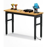 Frontier 48-inch Heavy-Duty Workbench with Adjustable Height, Wood ...