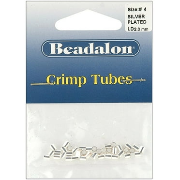 Crimp Tubes Variety Pack Sizes 1, 2, 3 & 4 600/Pkg-Silver-Plated ...