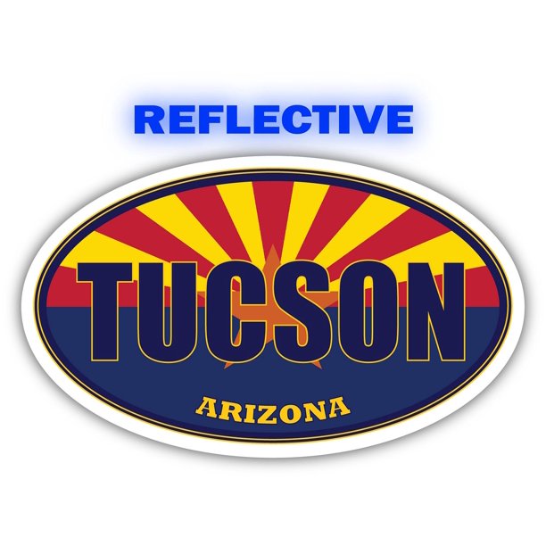 Tucson City Arizona State Flag | AZ Flag Pima County Oval State Colors ...