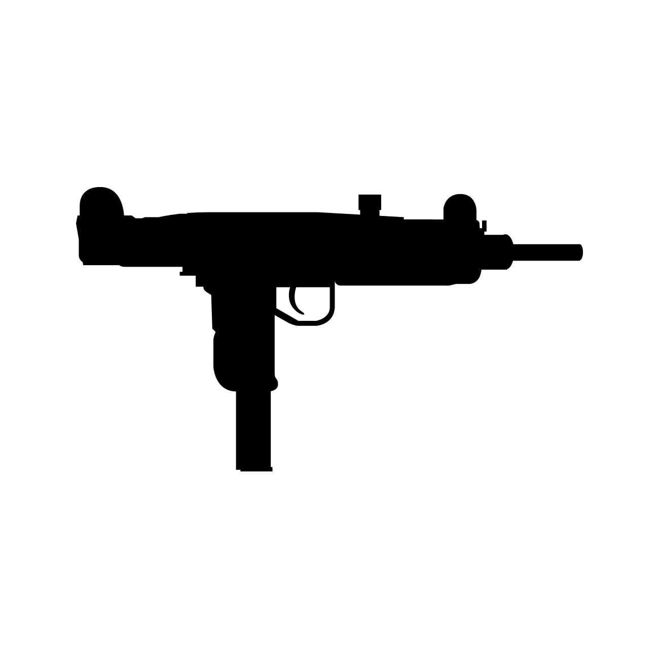 UZI Sticker Decal Die Cut - Self Adhesive Vinyl - Weatherproof - Made ...