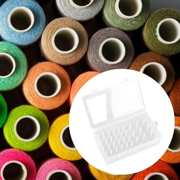 Sewing Thread Box 42 Spools Large Capacity Plastic Storage Empty ...